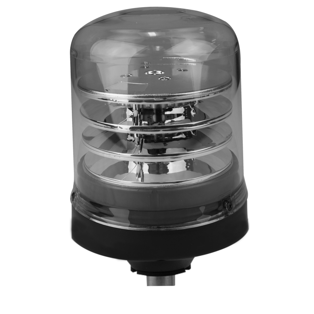 Britax Single Bolt Clear LED Beacon - Lightbars Direct